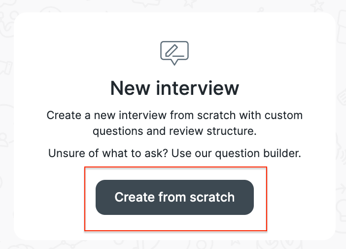 Create An Interview Using Question Generator