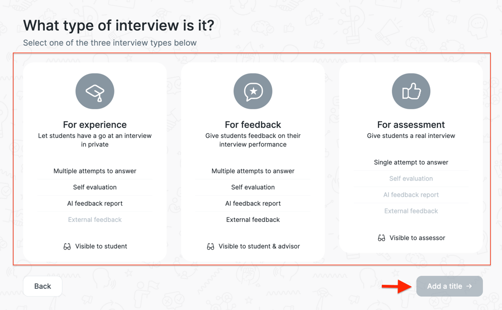 Create An Interview From Scratch