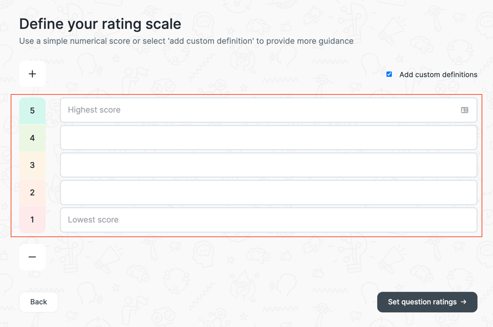 Rating Styles Available
